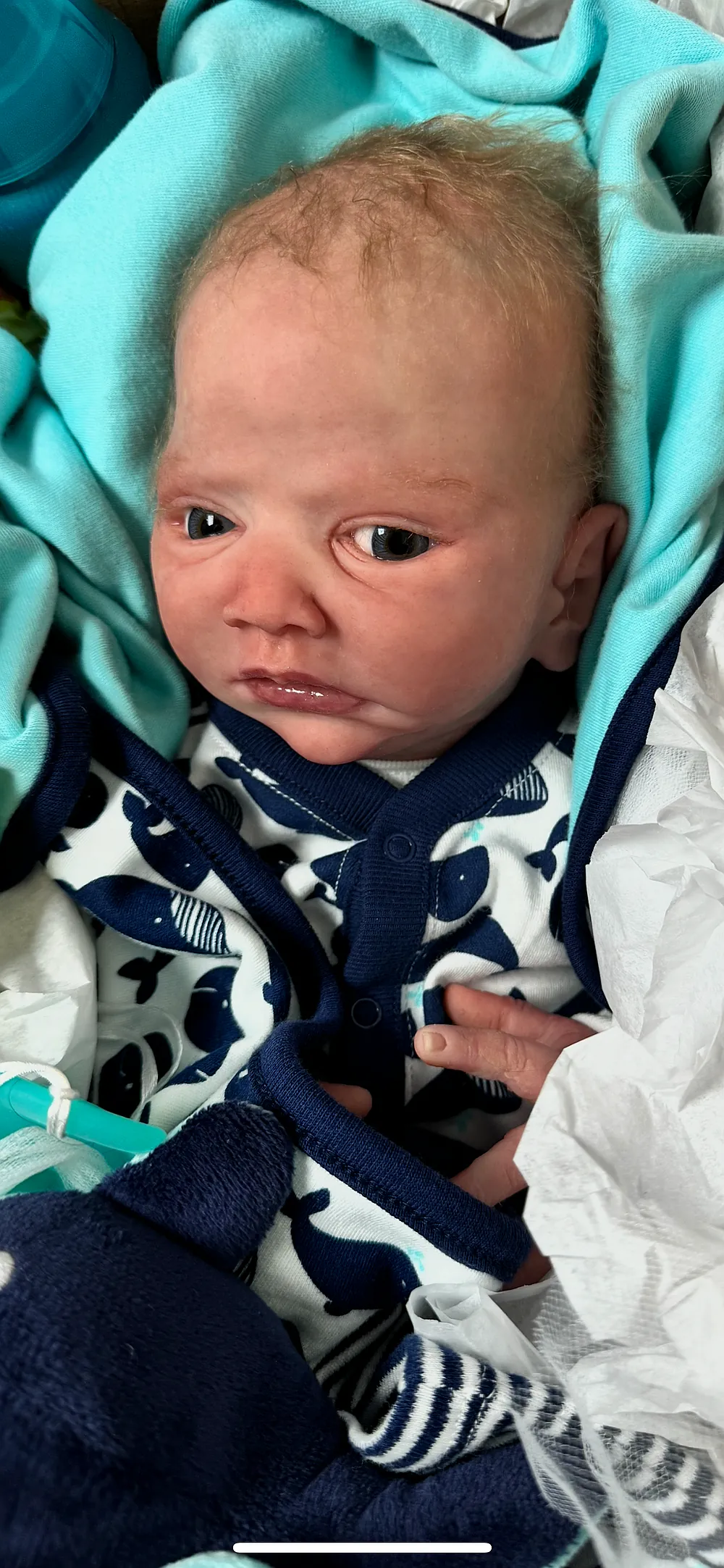 Jonah prototype reborn doll by Debbie Henshaw | Cool Beans Nursery