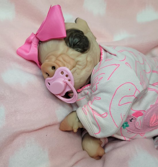Petal Pig by Meaghan Fronabarger from Doodlebug's Reborn Nursery on Reborns