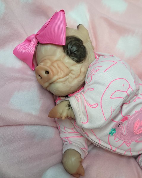 Petal Pig by Meaghan Fronabarger from Doodlebug's Reborn Nursery on Reborns