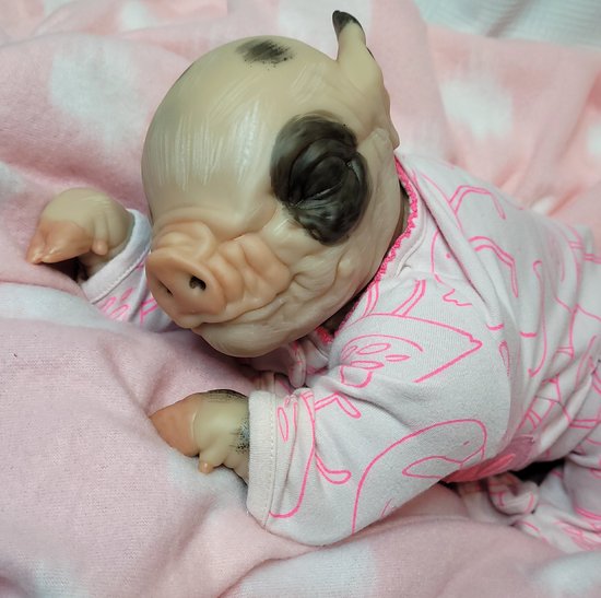 Petal Pig by Meaghan Fronabarger from Doodlebug's Reborn Nursery on Reborns