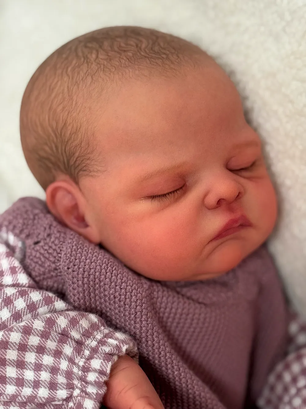 Adelaide reborn doll by Laura Inglis | Lavender lullaby