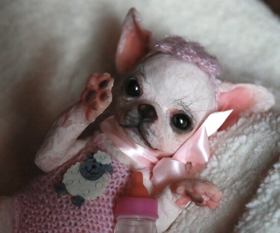 Liloo Silicone Dog Reborn Doll by Privilege Reborn