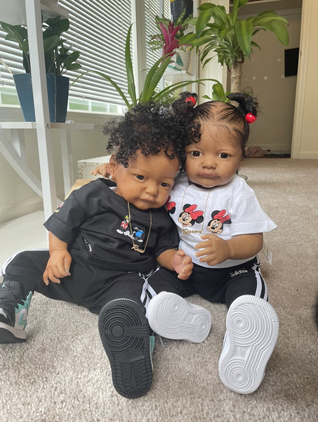 Tobiah Twins by Daya Johnson from Bonnet Babies Nursery on Reborns