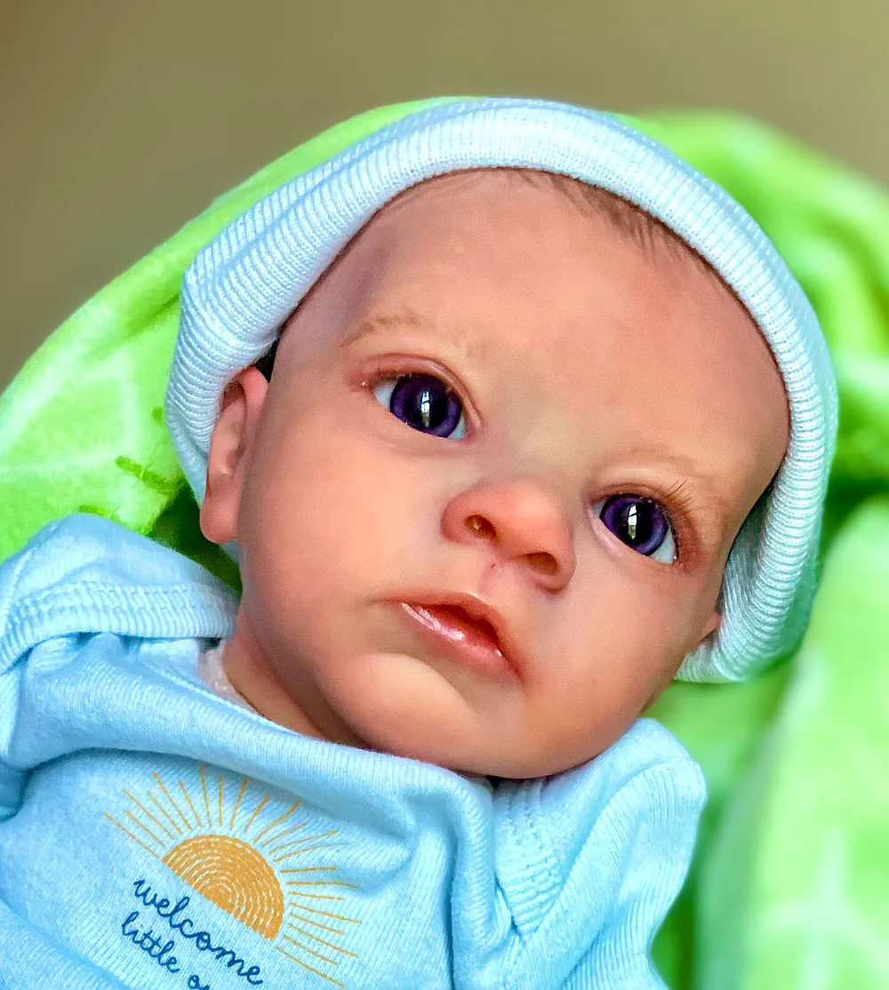 Jasmim reborn doll by Laurie Eno | Heart To Hands Dolls