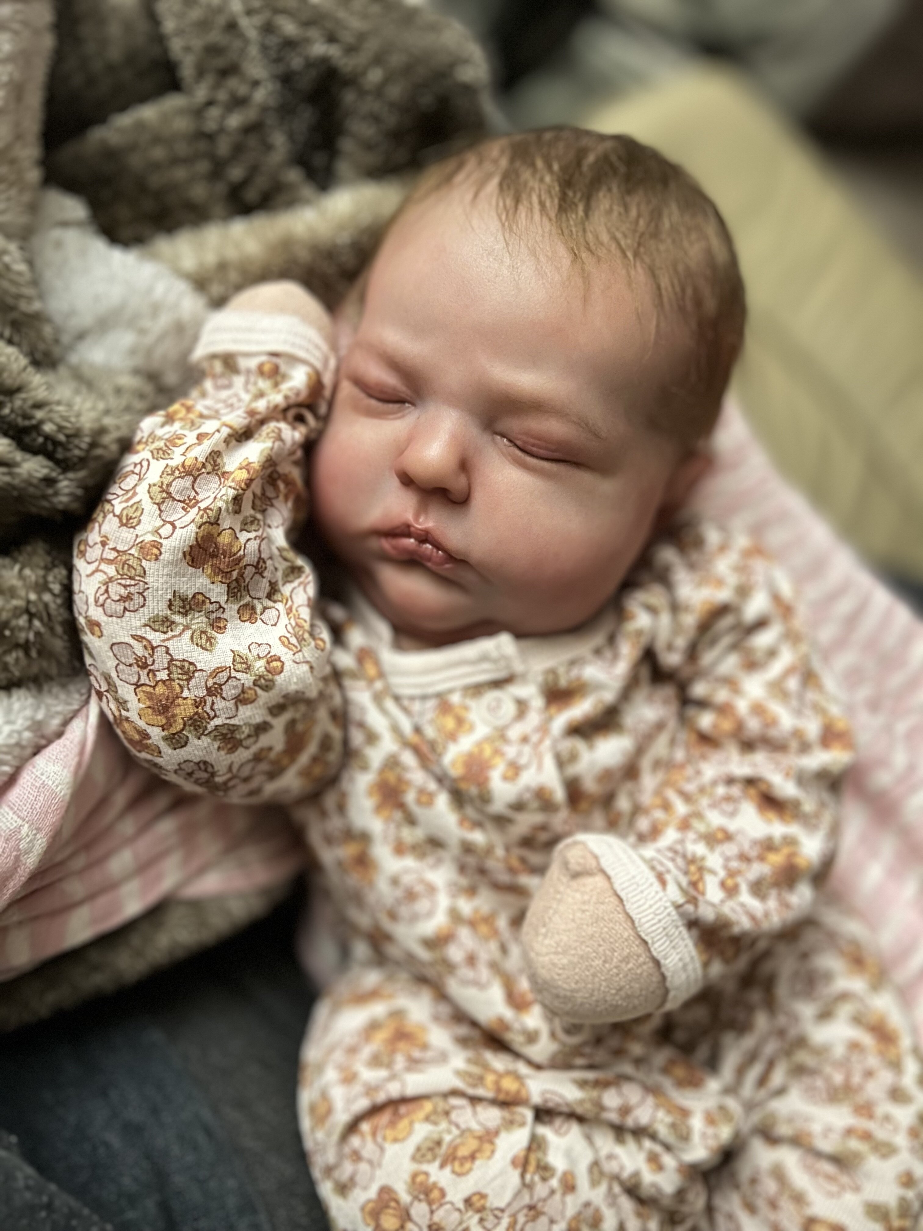 Tessa cuddle reborn doll by Sew Lovely Creations | Annie Buchanan