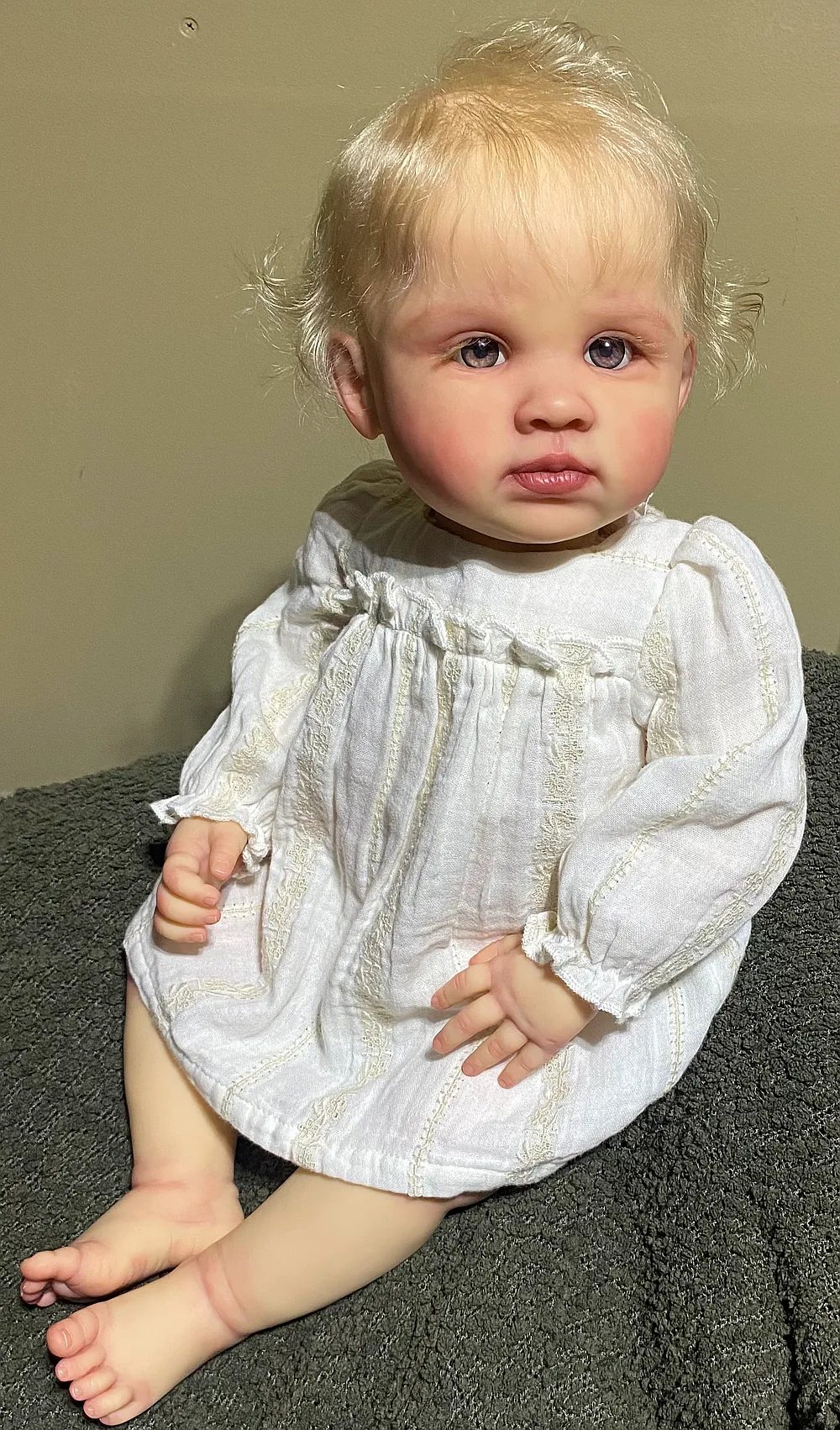 Reuben reborn doll by Gina Morris | Sweet Cheeks Baby