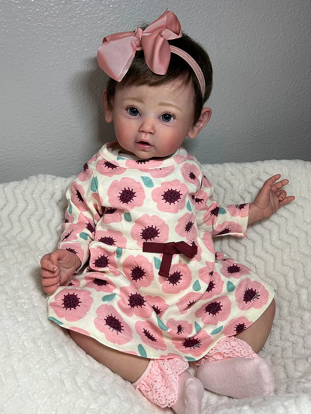 Teal boo boo reborn doll by Vanessa C. | Wishes and Dreams Nursery
