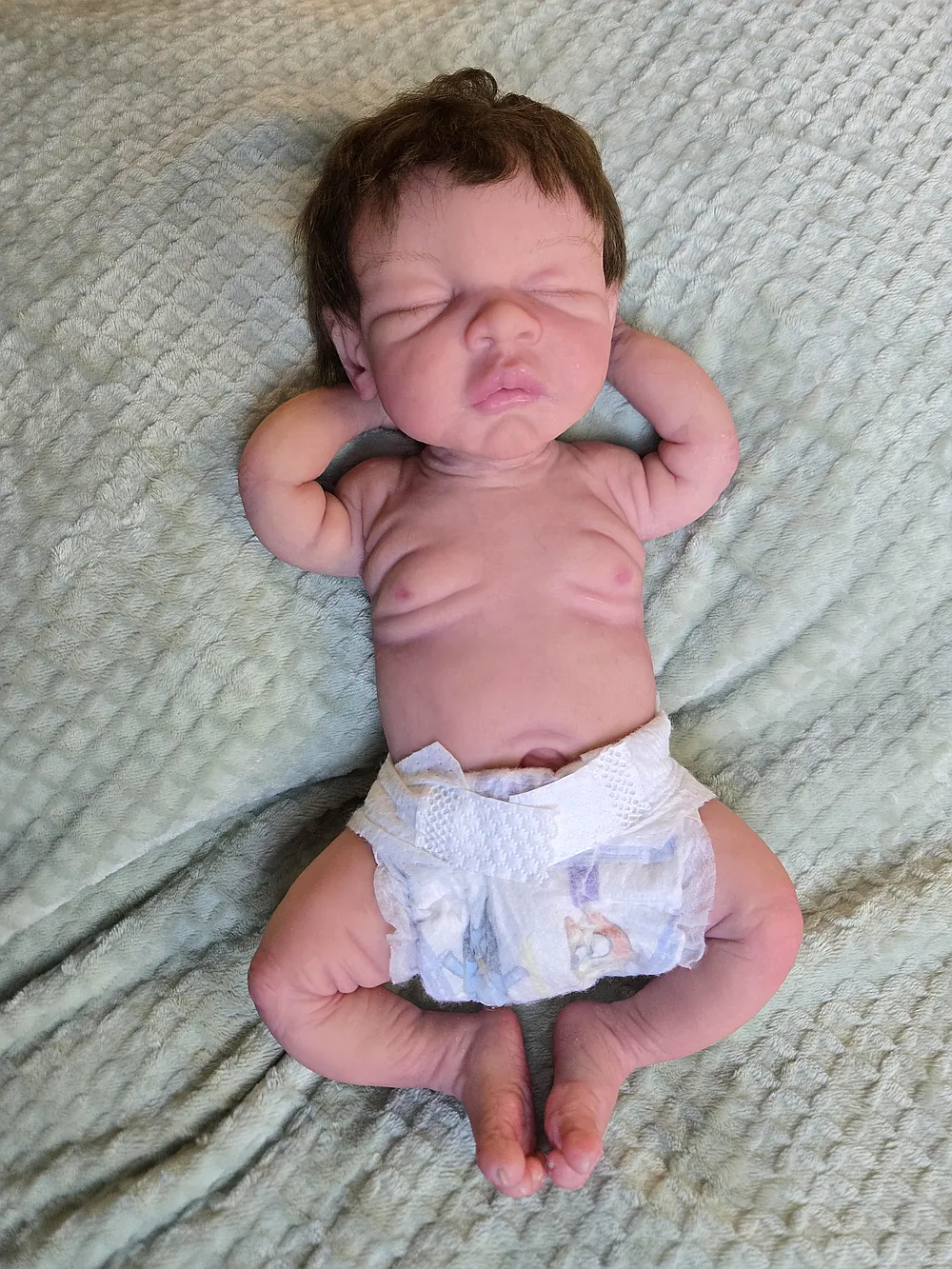 Garrett silicone reborn doll by Valorie Anderson | Annies little bits