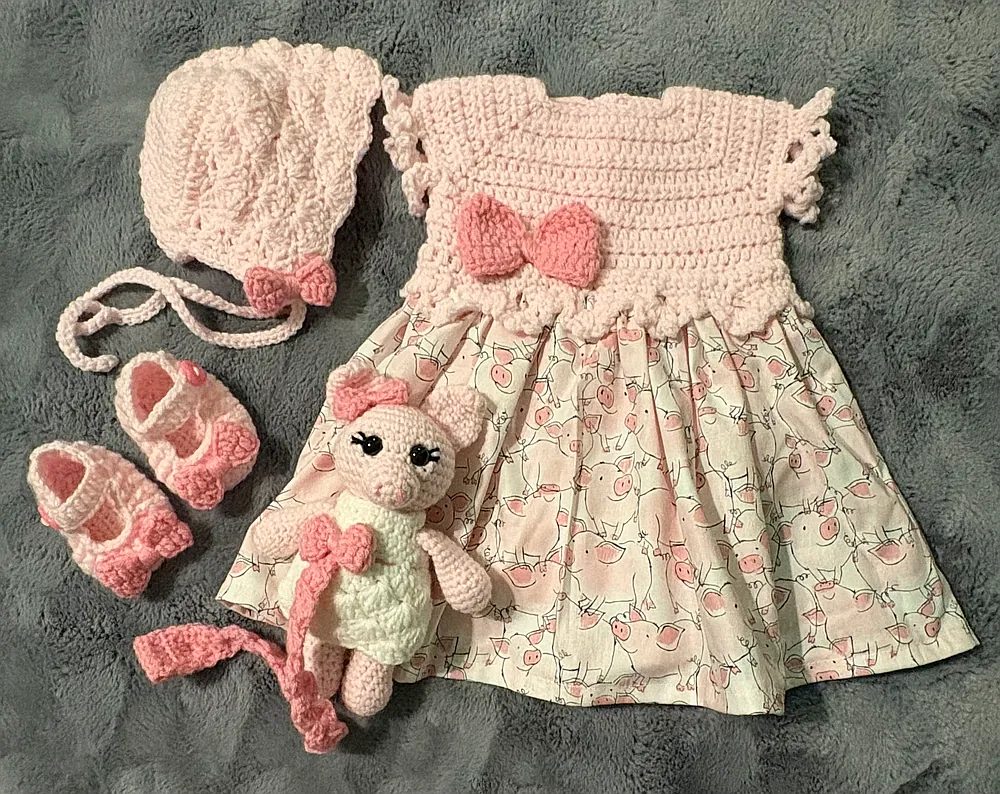 NB Pig Outfit by Kelli J. Newcome from Garden of Eden Nursery on Reborns