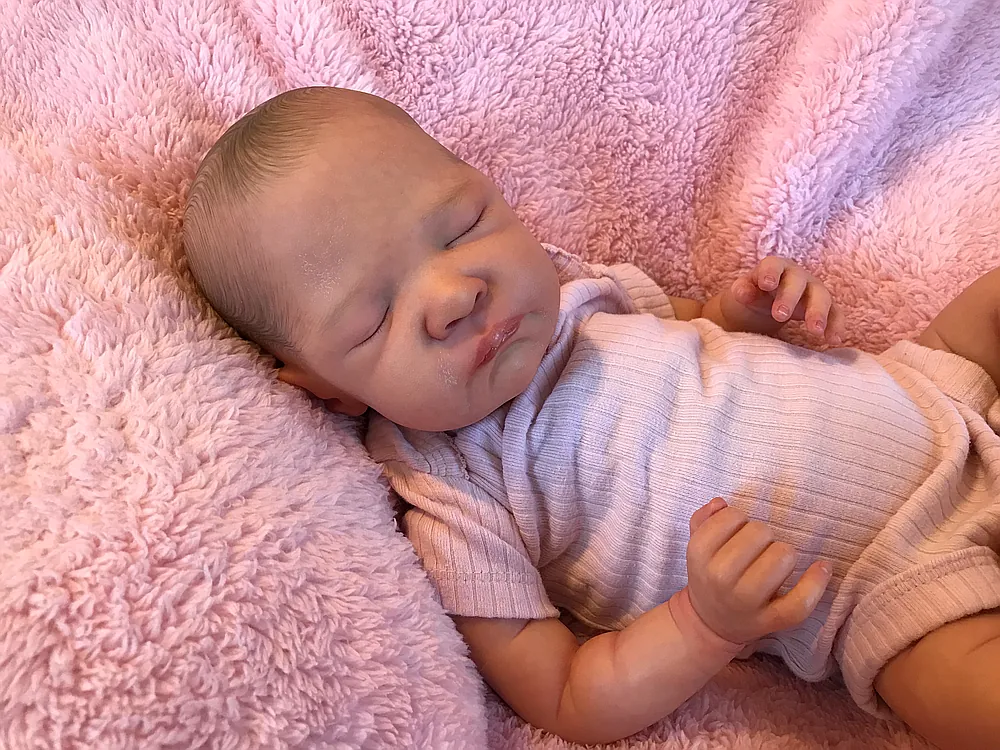 Rylee Pre-owned Reborn Baby Doll by Nikki's Reborns | Sweet Honey Bees