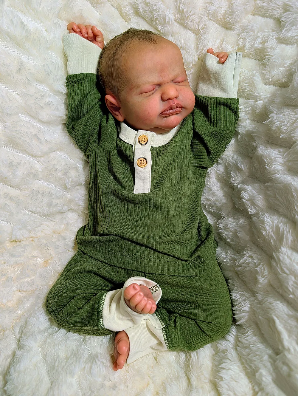 Tessa pre-owned reborn doll by Off The Hook Designs | The Beehive Babies