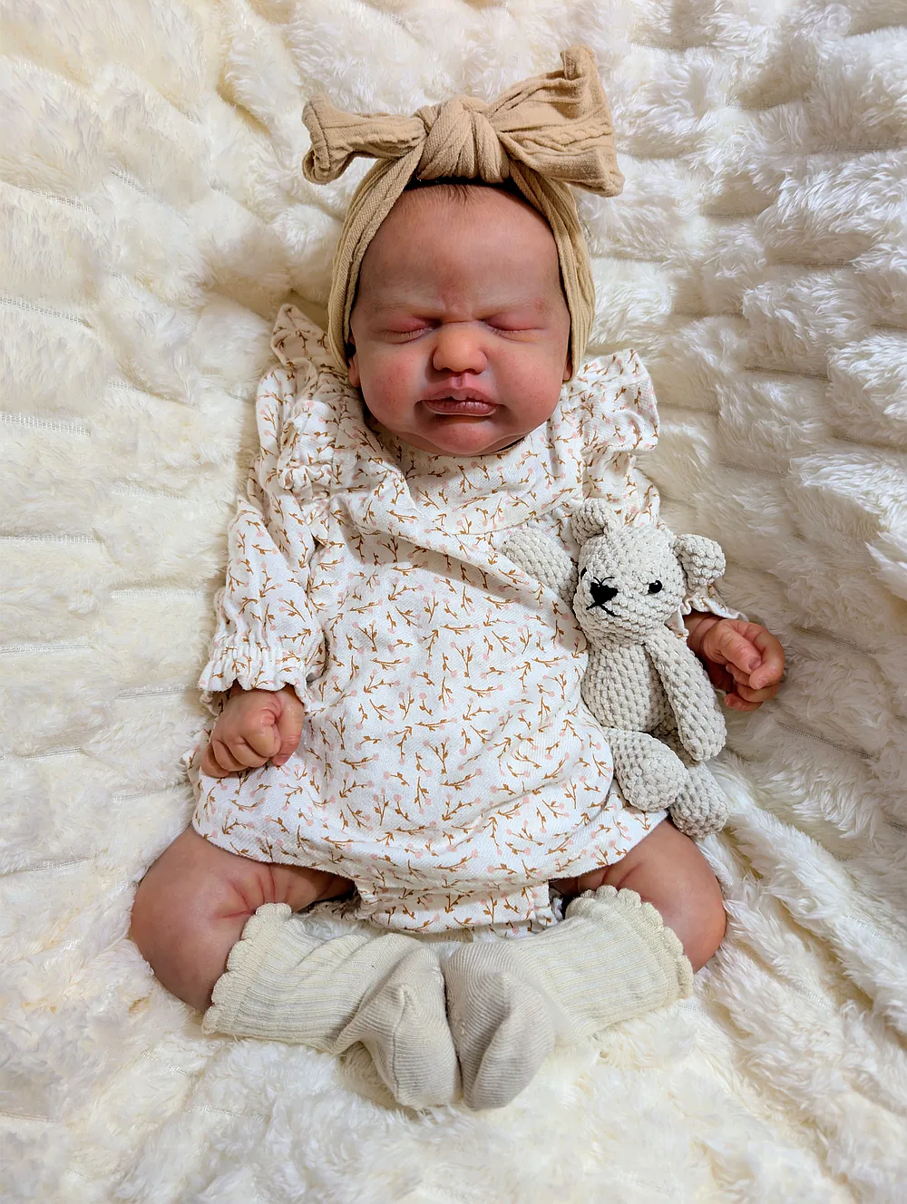 Tessa pre-owned reborn doll by Off The Hook Designs | The Beehive Babies