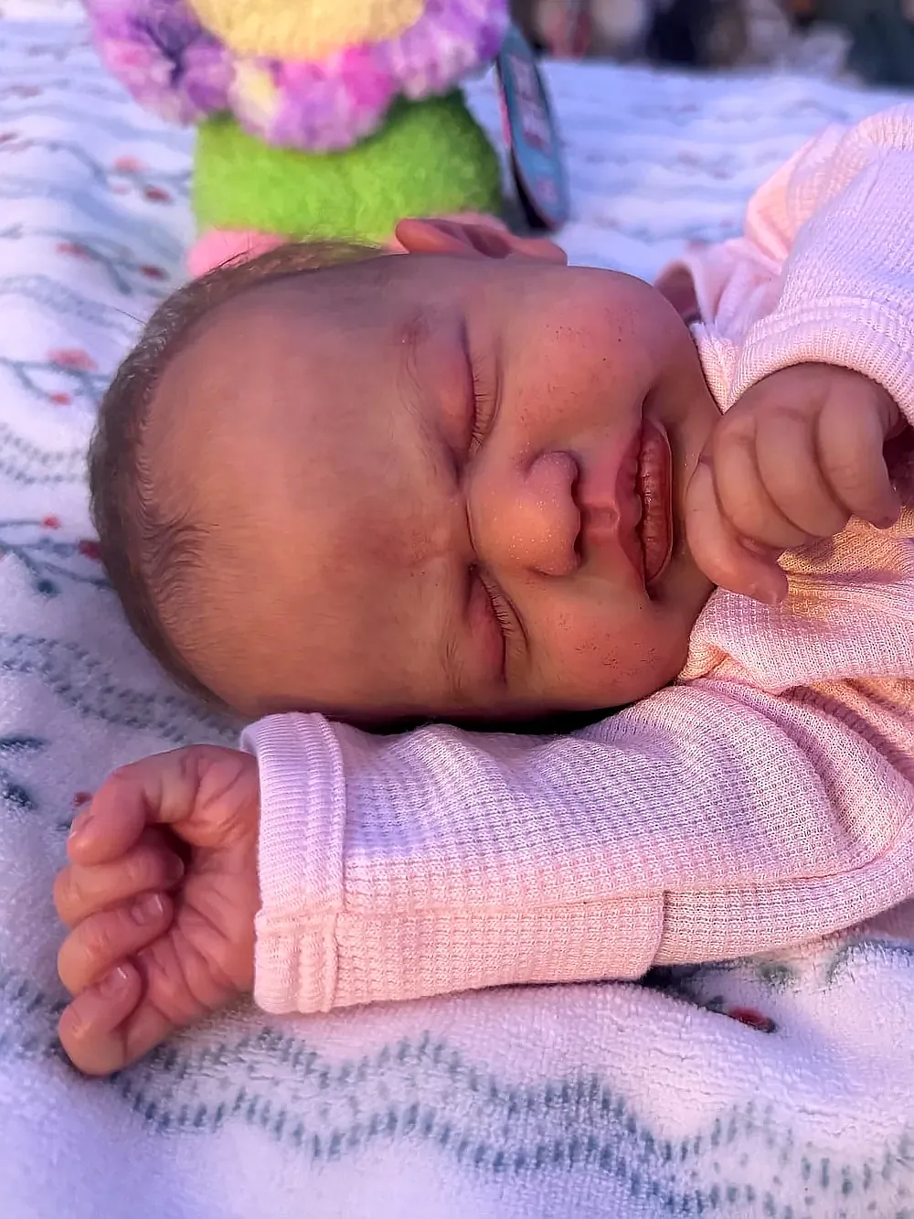 Tessa pre-owned reborn doll by Off The Hook Designs | The Beehive Babies