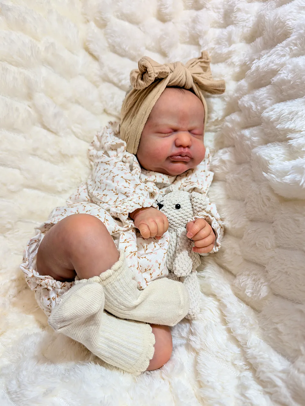 Tessa pre-owned reborn doll by Off The Hook Designs | The Beehive Babies