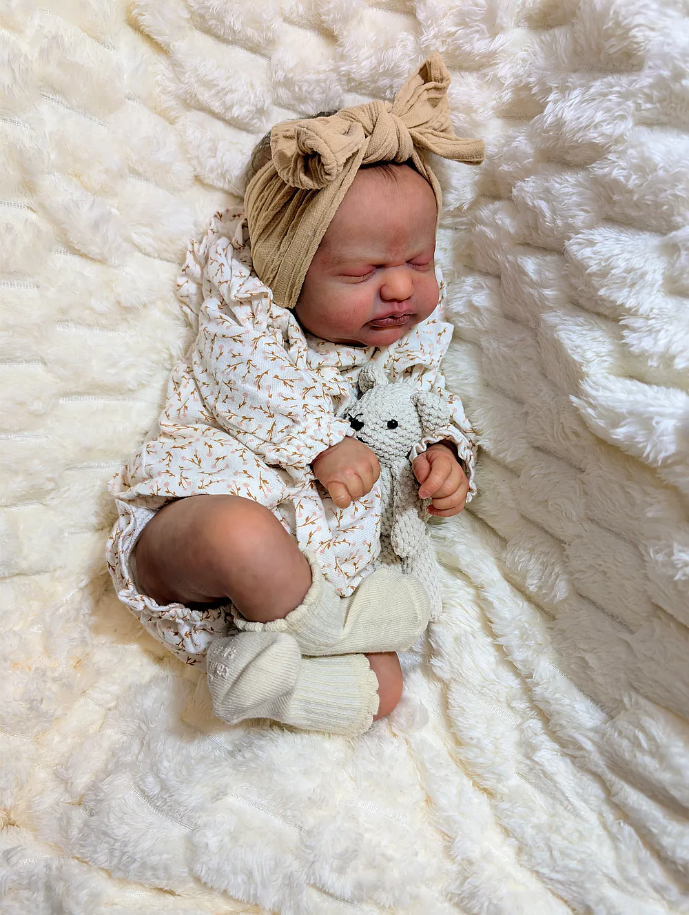 Tessa pre-owned reborn doll by Off The Hook Designs | The Beehive Babies