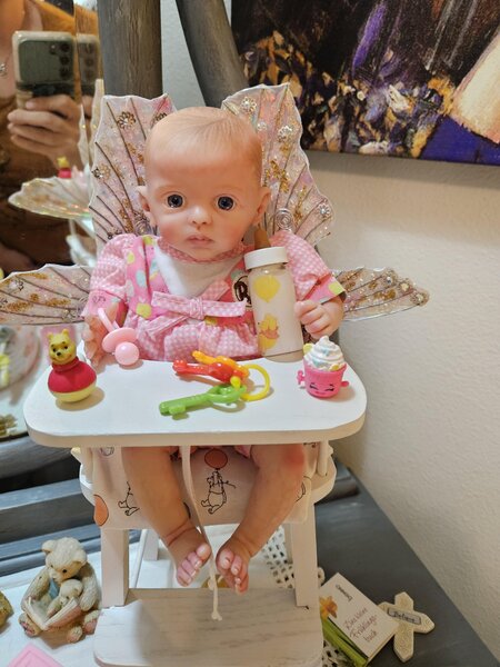 Mini high chair by from Blessed Dragonfly Babies on Reborns