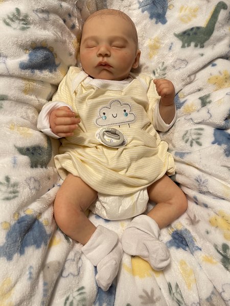 Gabriel reborn doll by Linda Allison | Cookie