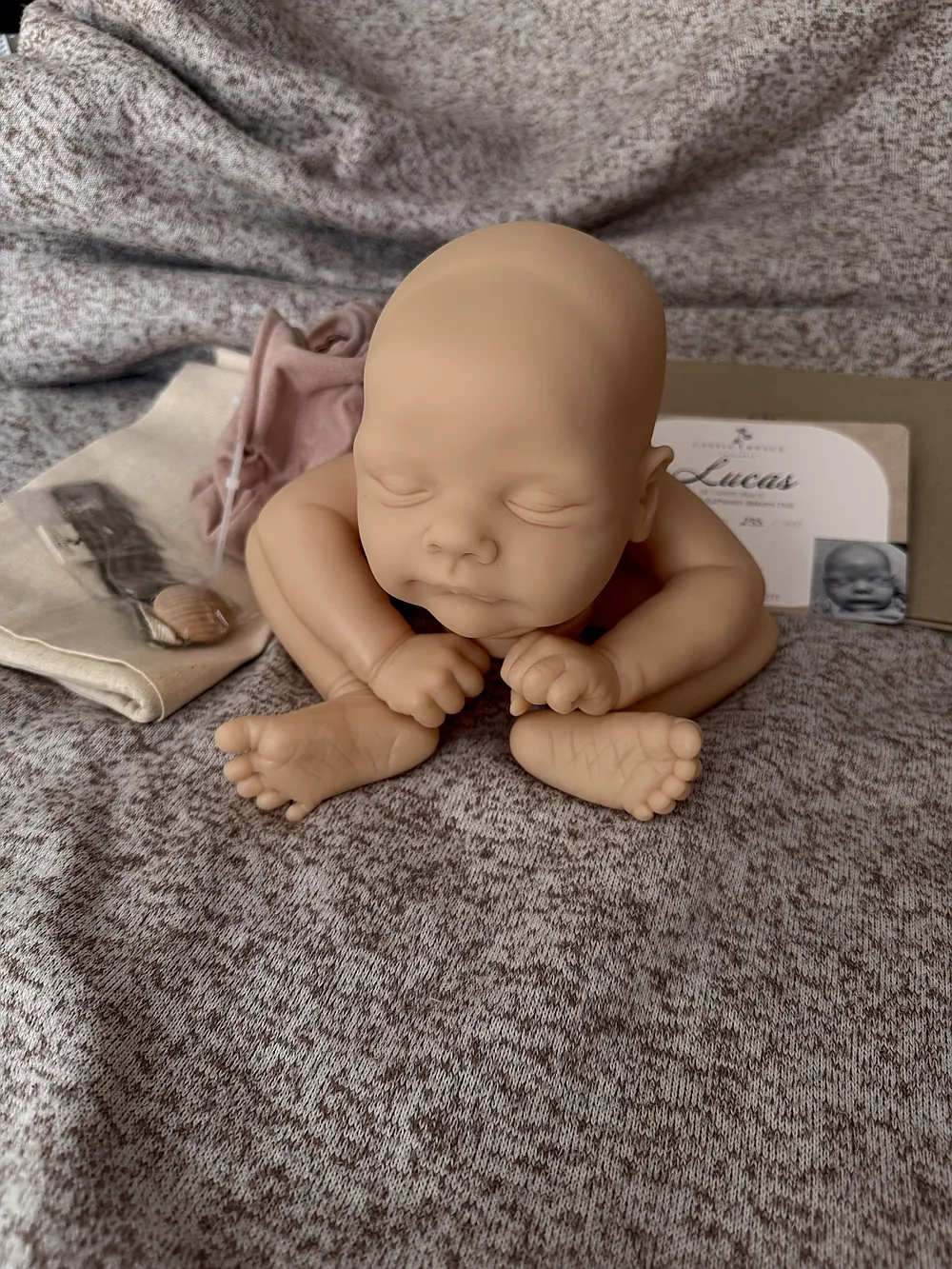 Lucas Kit reborn doll kit by Vanessa George | Snuggle Bug Reborns