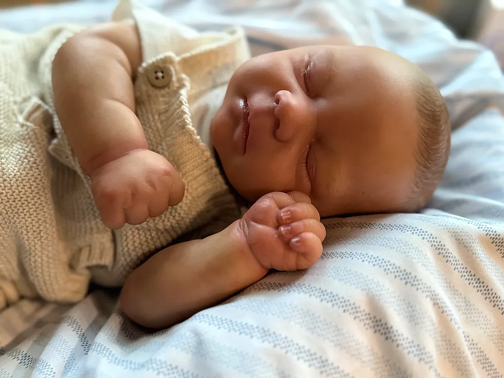 Michael reborn doll by Vanessa George | Snuggle Bug Reborns