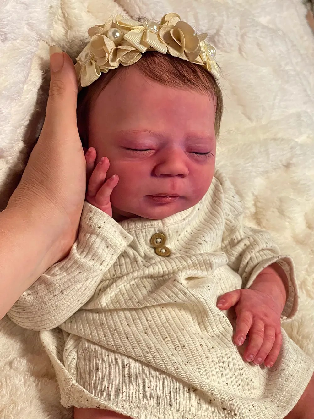 Caspian Silicone Reborn Baby Doll by Amy Harp | Reborn Halos