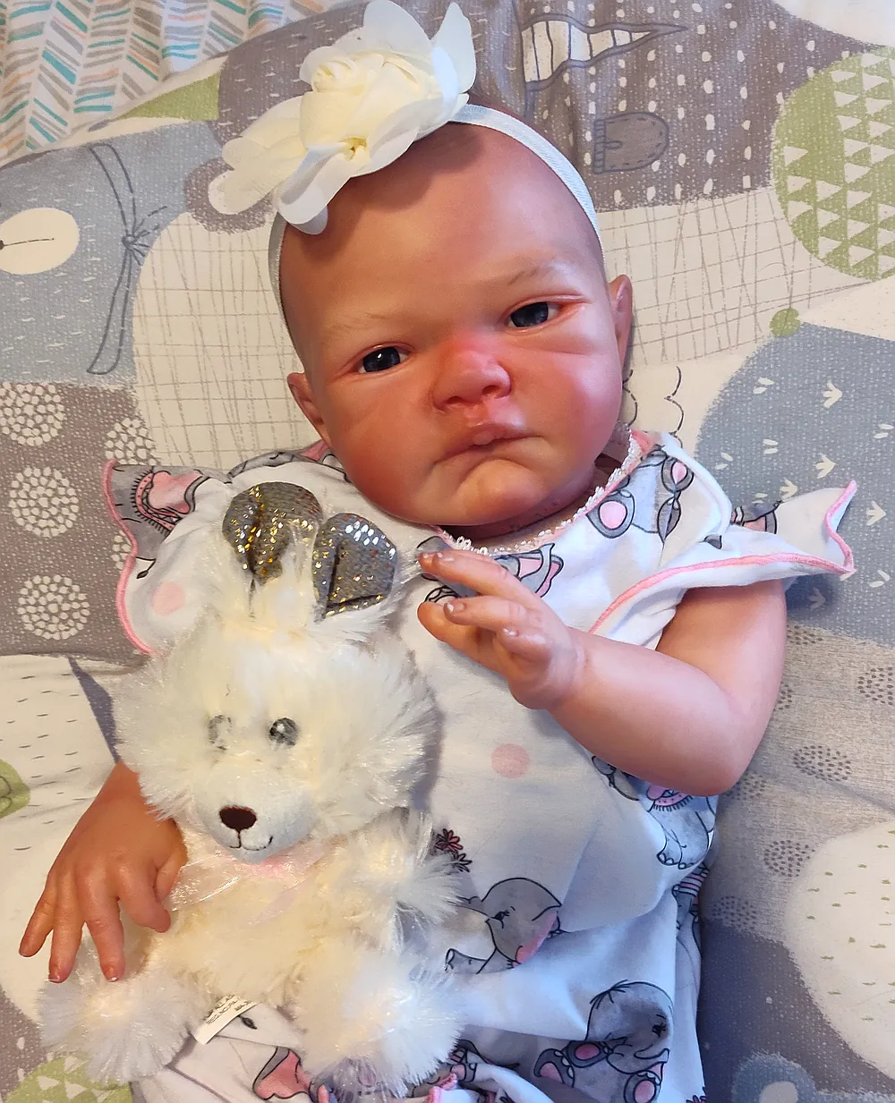 August Awake boo boo reborn doll by Donna Mcpherson | Angelic Reborns