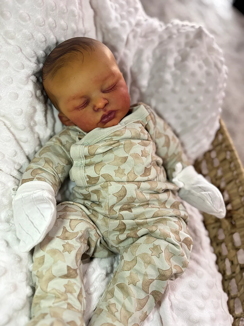 Yousef cuddle reborn doll by Brenna Marie Kurker | Layla Bugs Nursery