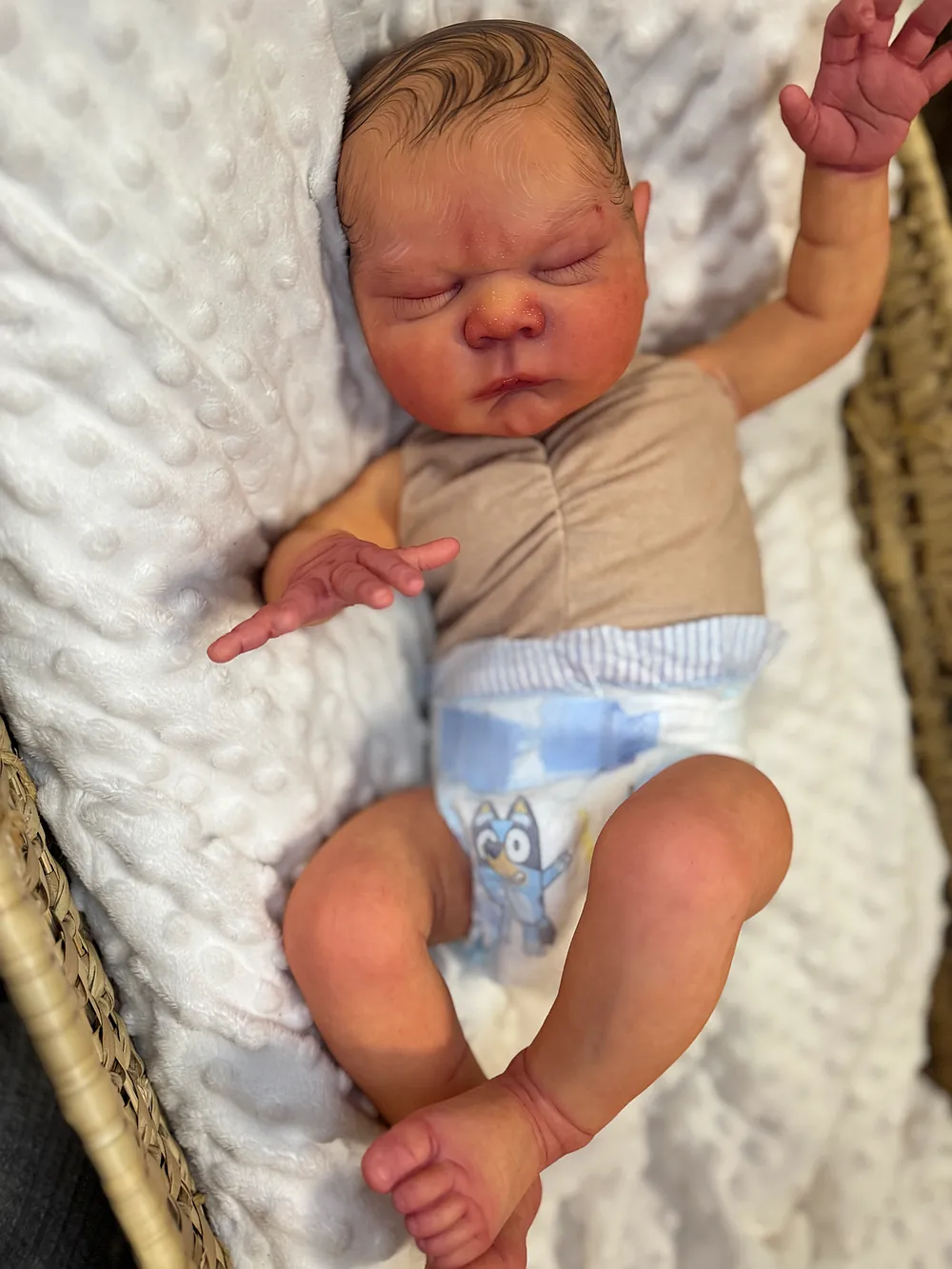 Ravy reborn doll for sale by Brenna Marie Kurker | Layla Bugs Nursery