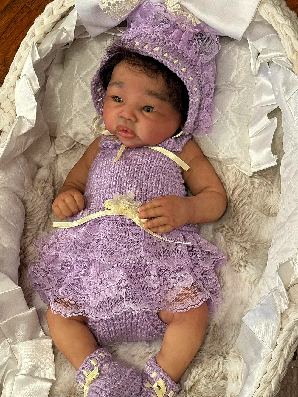 Emi silicone reborn doll by Carol Manoukian | Caroline's Touch Art Dolls