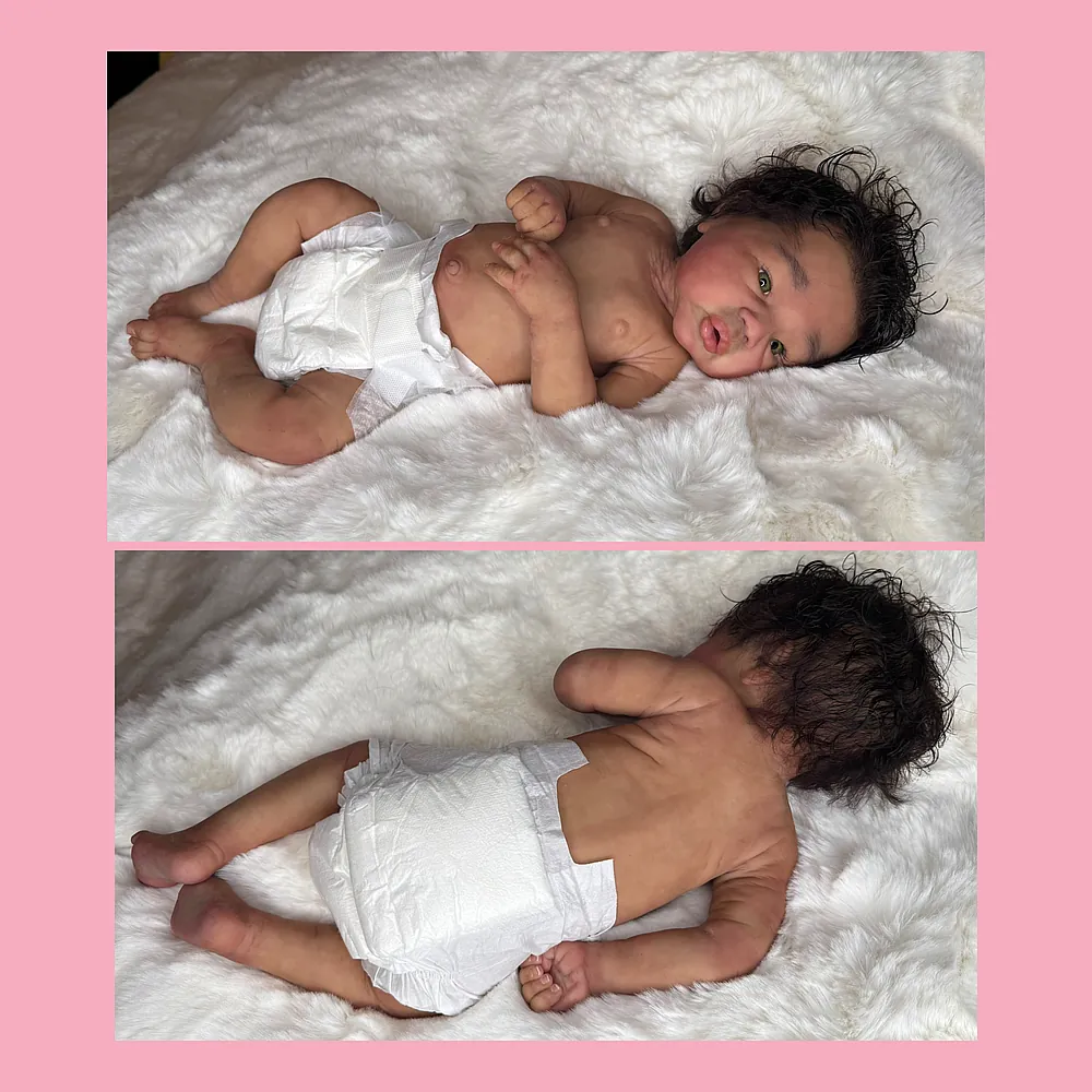 Emi silicone reborn doll by Carol Manoukian | Caroline's Touch Art Dolls