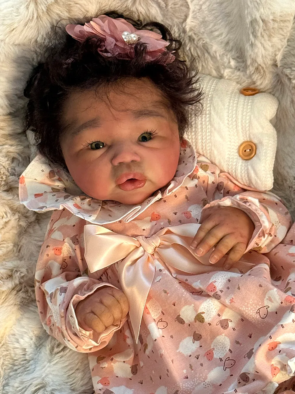 Emi silicone reborn doll by Carol Manoukian | Caroline's Touch Art Dolls
