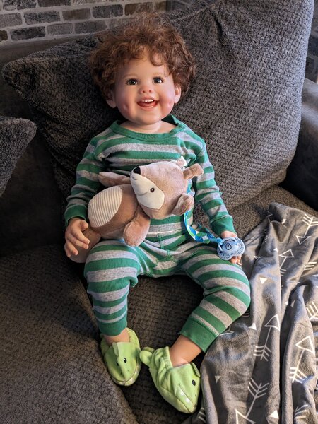 Dimples pre-owned reborn doll by Katrina J Mcmichael | Kat's Cradle