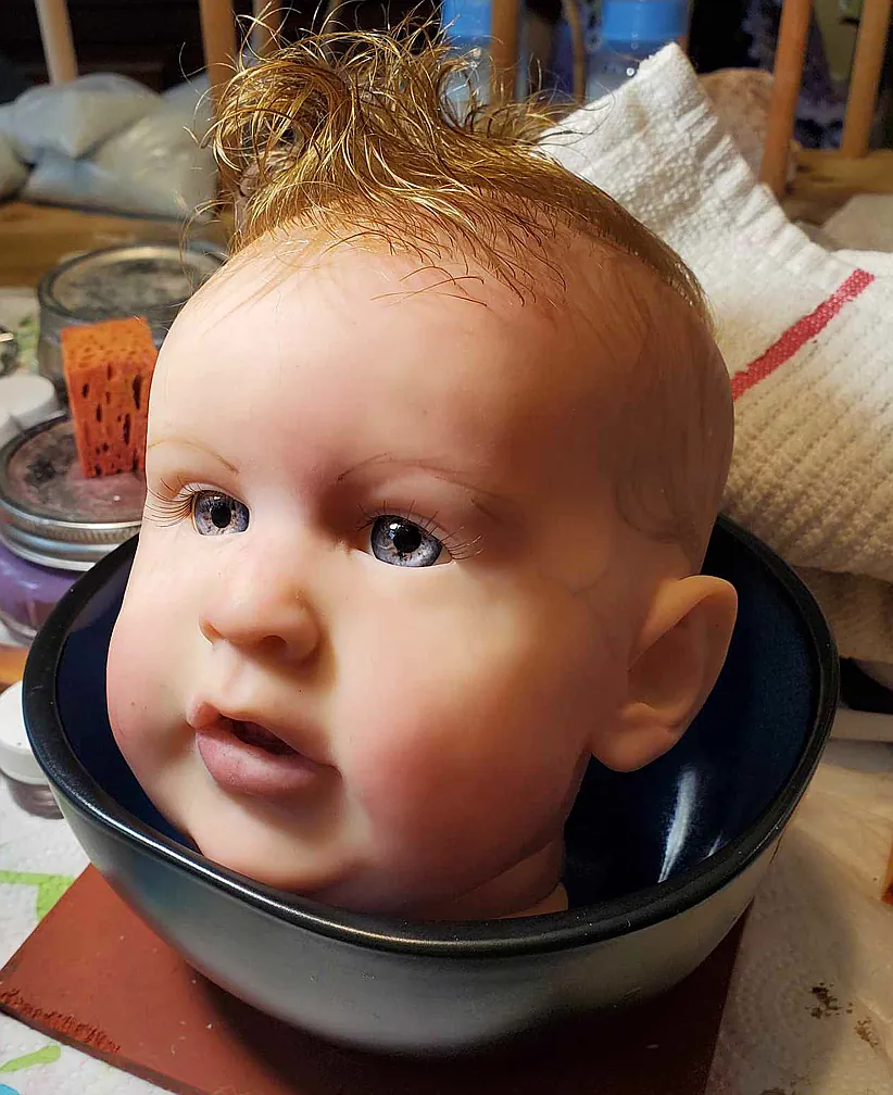 Li boo boo reborn doll by Linda Huddleston | LOTTY B'S REBORN NURSERY