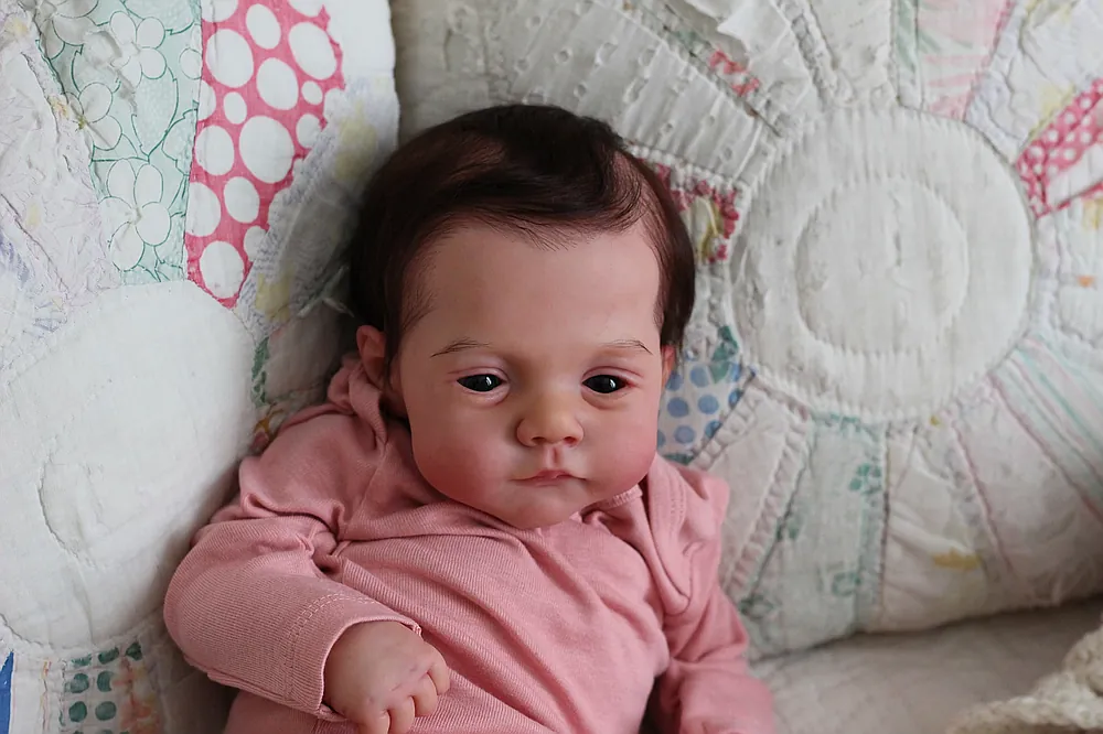 Lily reborn doll for sale by Hannah Blanco | Brushes and Babes