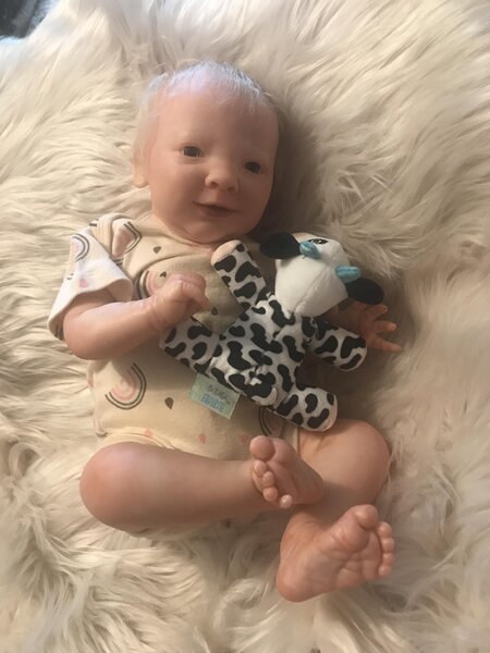 Joseph Awake reborn doll by Kim Klopp | Kind creations nursery