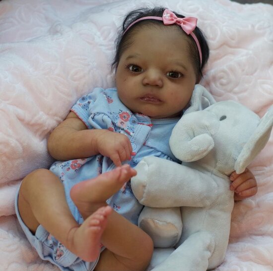 Johannah Awake Pre-owned Reborn Baby Doll by Lena Smith | Doll Star