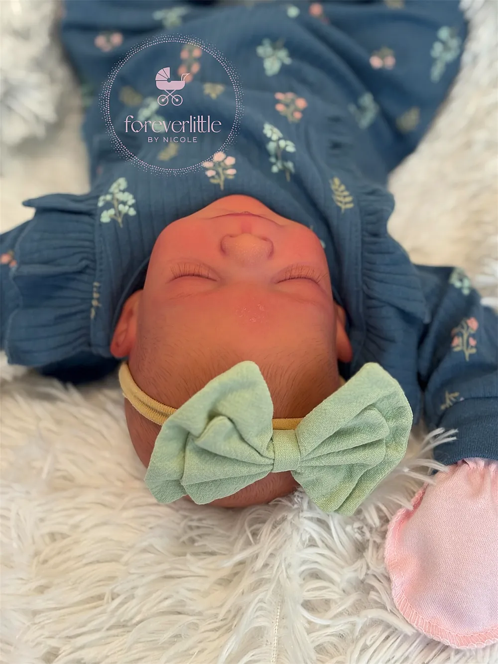 Milou cuddle reborn doll by Nicole Campbell | ForeverLittle Art Dolls