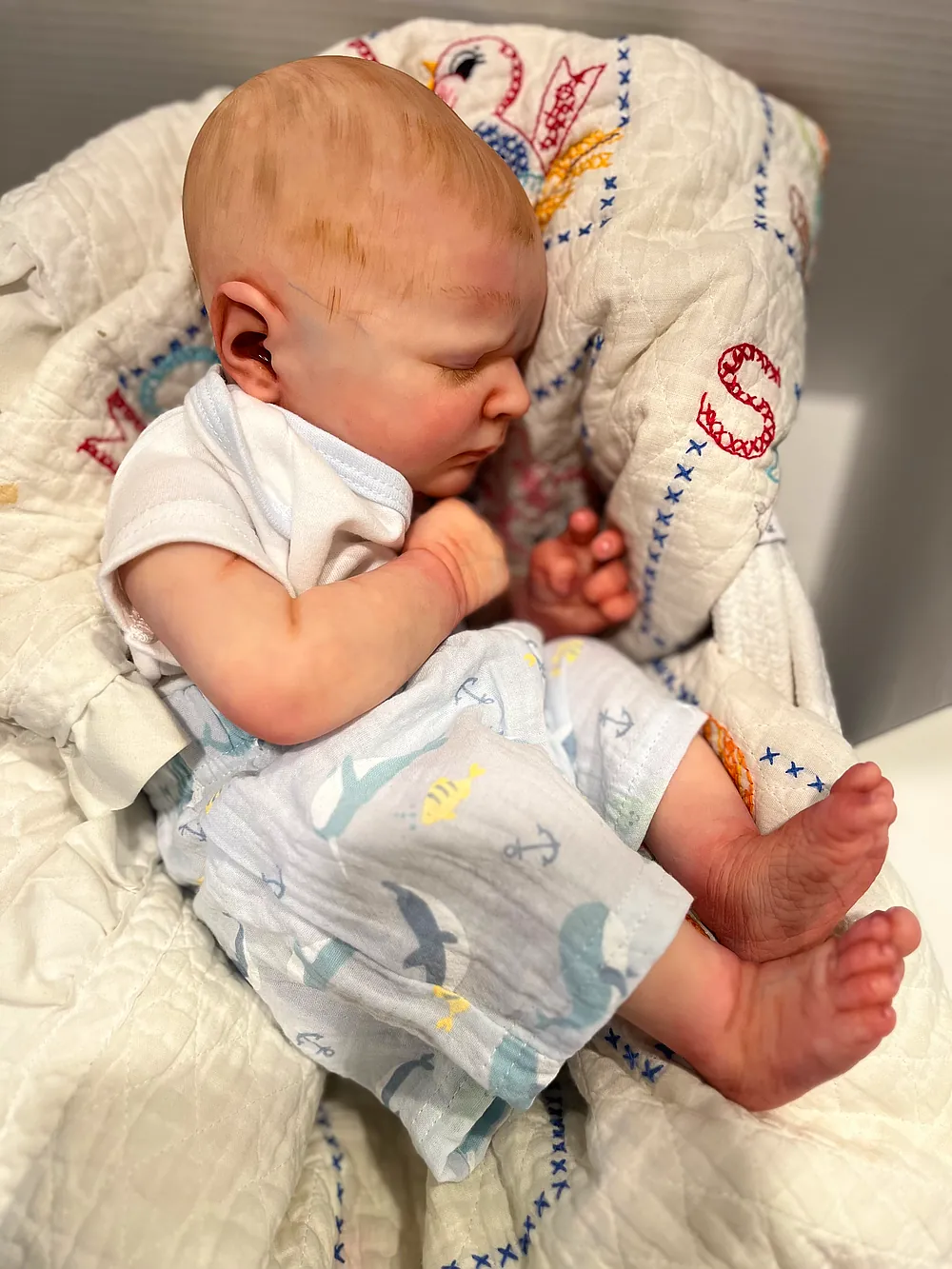 Martin Asleep Reborn Baby Doll by Abbigail Shupe | Lil' Munchkin Nursery