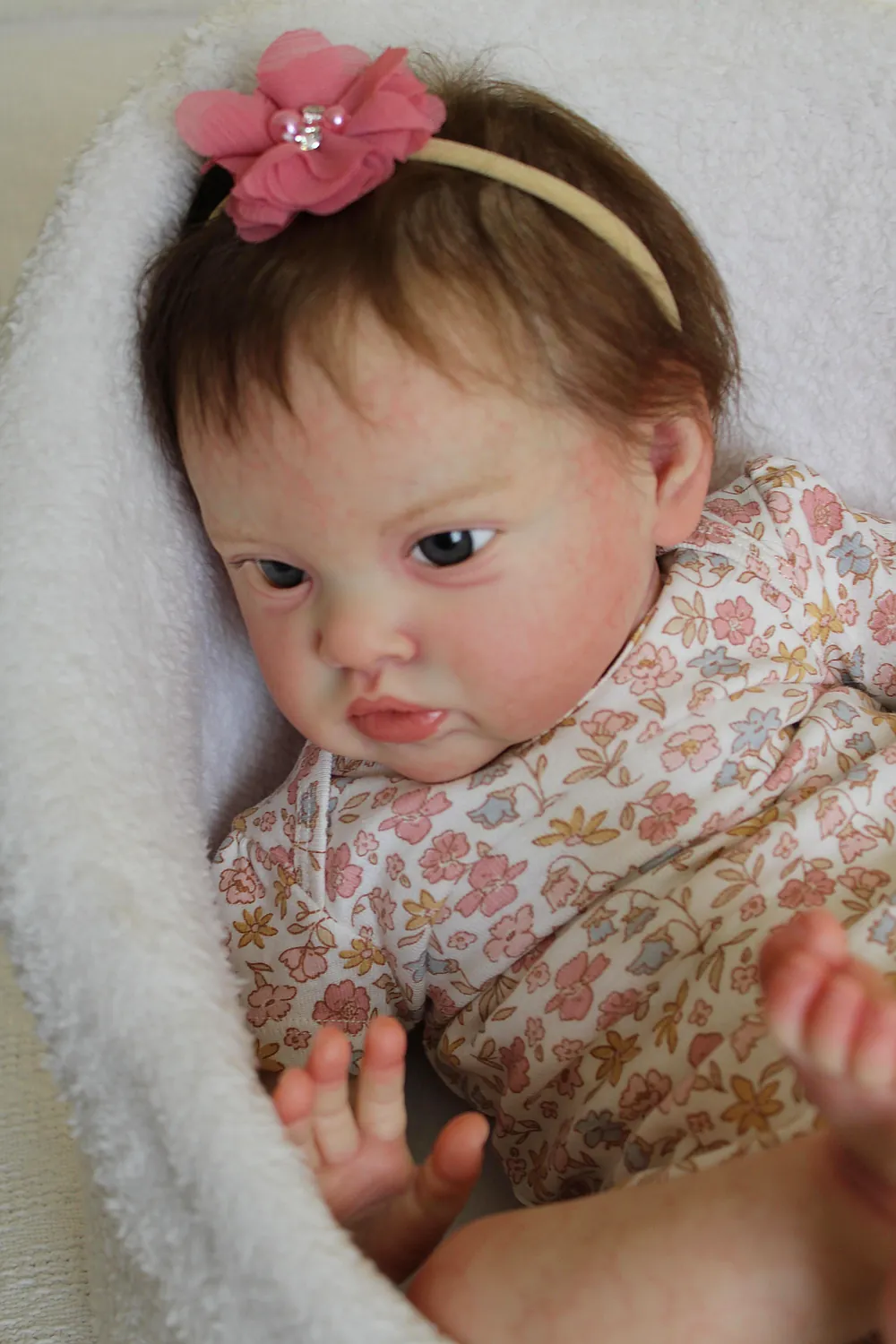Chantal reborn doll by Colette Bivens | La Petite Mamselle