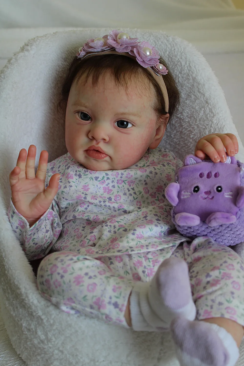 Chantal reborn doll by Colette Bivens | La Petite Mamselle