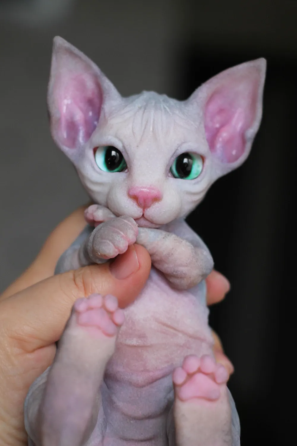 Cosmo silicone cat reborn doll by Mila Amanova | Mila