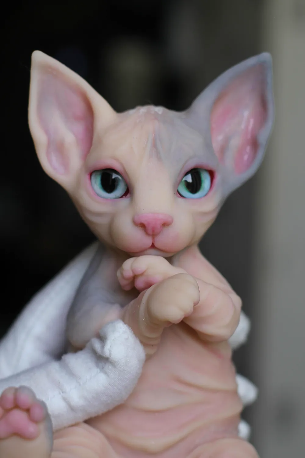 Cosmo Silicone Cat Reborn Doll by Mila Amanova | Mila