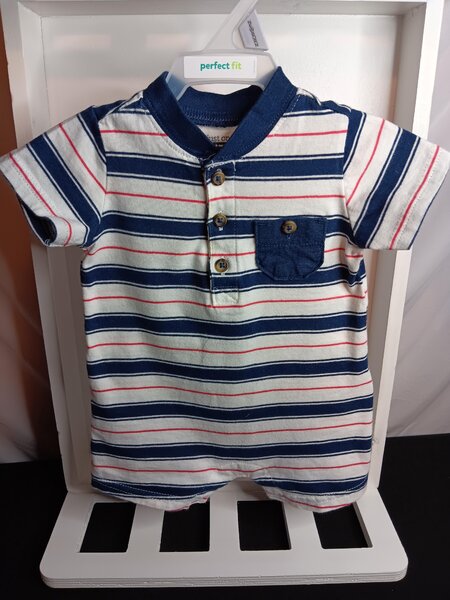 Stripe Romper by Marla Watson of Nanas Reborn Nursery - reborns.com