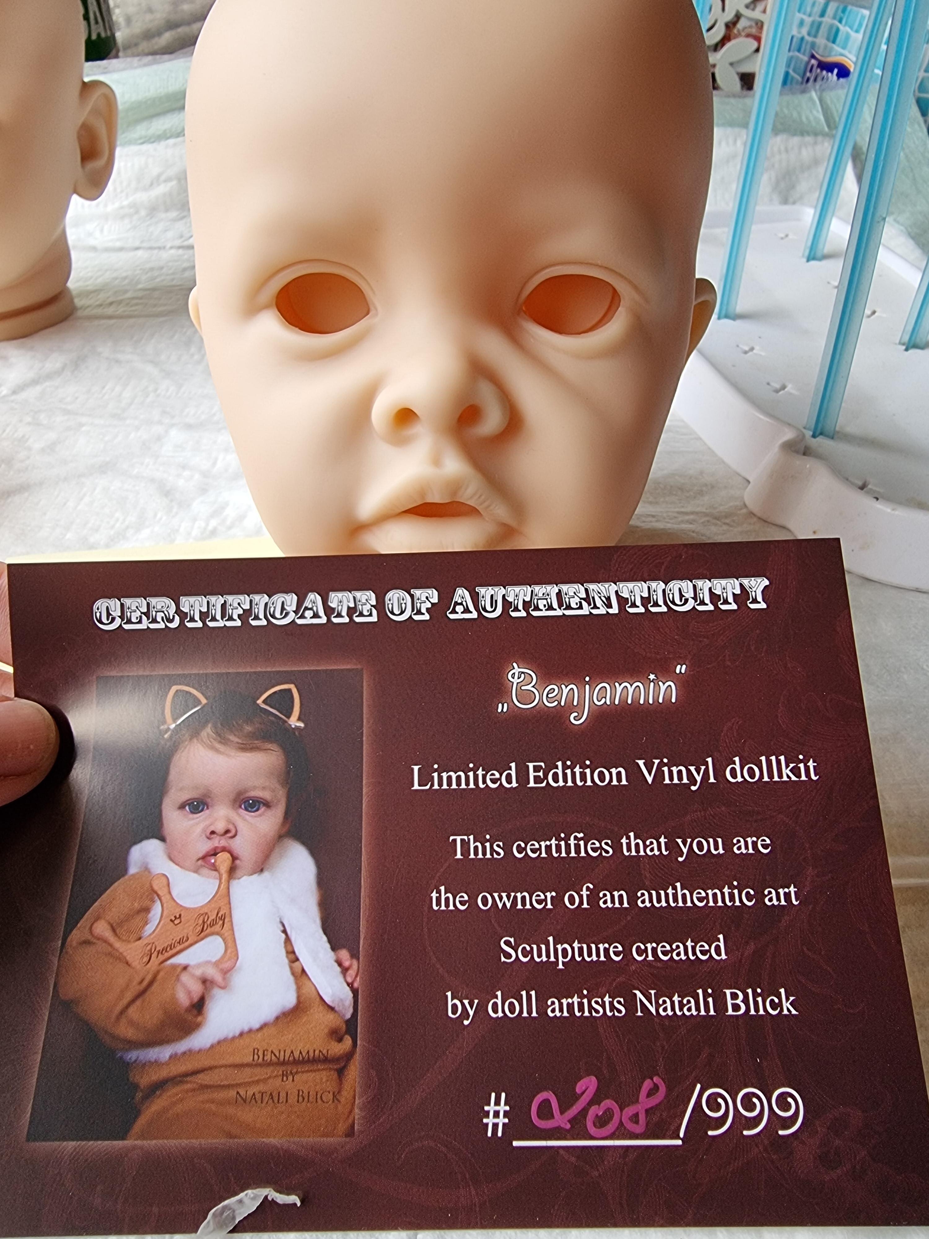 Benjamin HEAD ONLY by from Snow Angels Nursery on Reborns