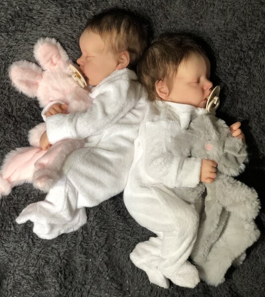 Twin A & B by Vanessa Fenech of Ness Reborn Doll Nursery - reborns.com