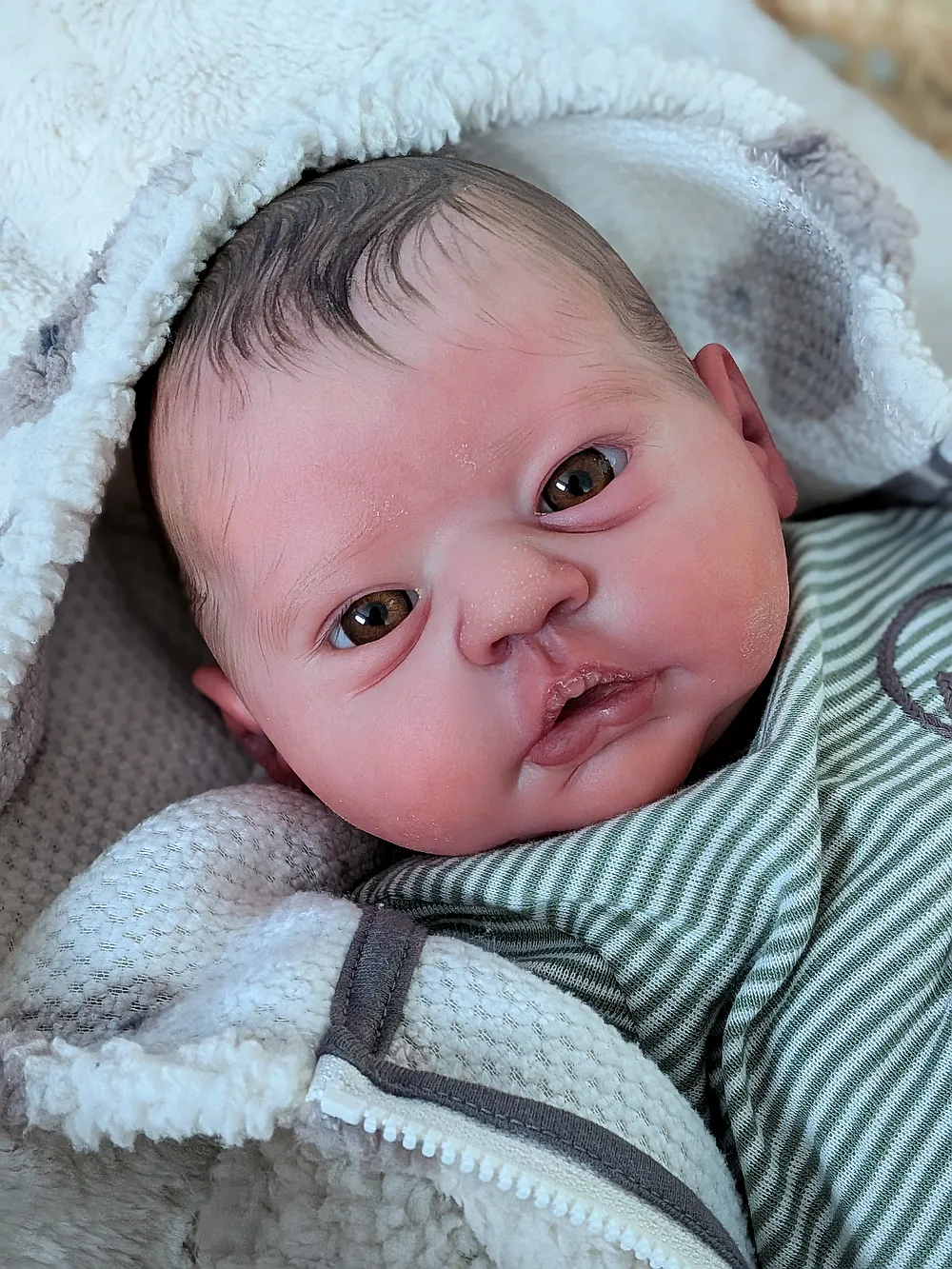 Evi cuddle reborn doll by Amanda Weisler | Belle & Mini Reborns
