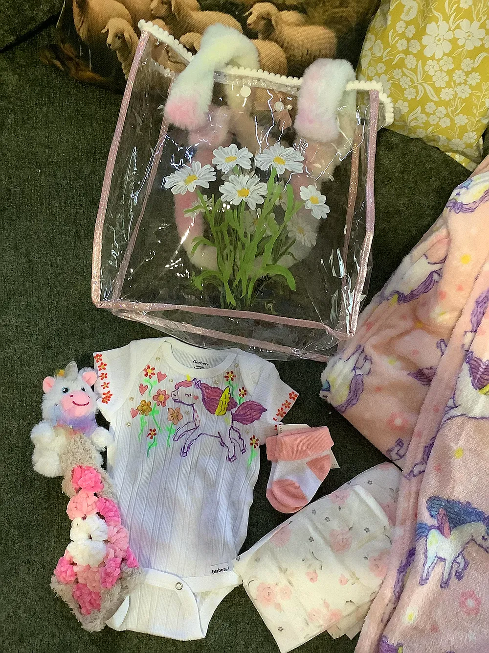 Unicorn bundle diaper bag for sale by N Emerson | Small Forever