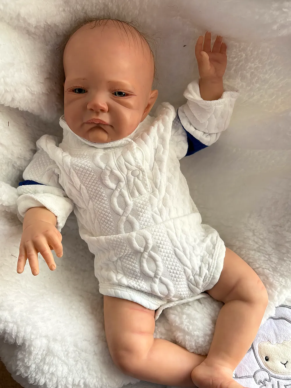 August Awake reborn doll for sale by Mary Lehmann | Lil Peeps Nursey