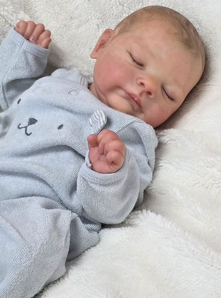 Lucas 2 pre-owned reborn doll by Deborah Miller | Apple of My Eye Reborns