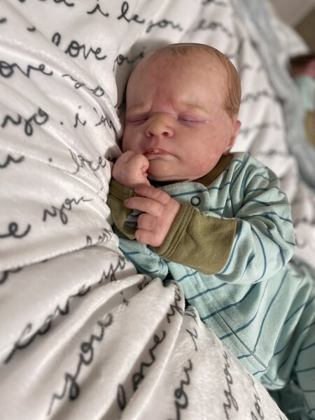 Martin by Reborn Blossom Doll Studio from Hearts to hold Reborns on Reborns