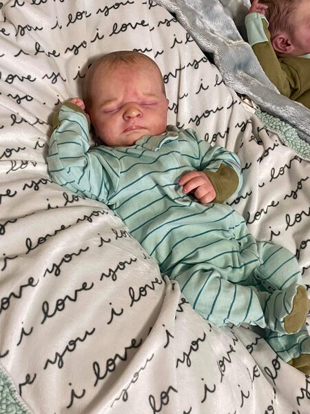 Martin by Reborn Blossom Doll Studio from Hearts to hold Reborns on Reborns